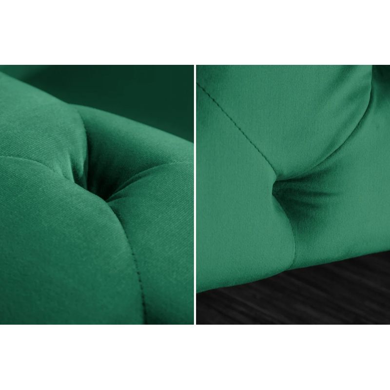 Canapea design Chesterfield, Catifea, Verde Smarald, MODERN BAROCK