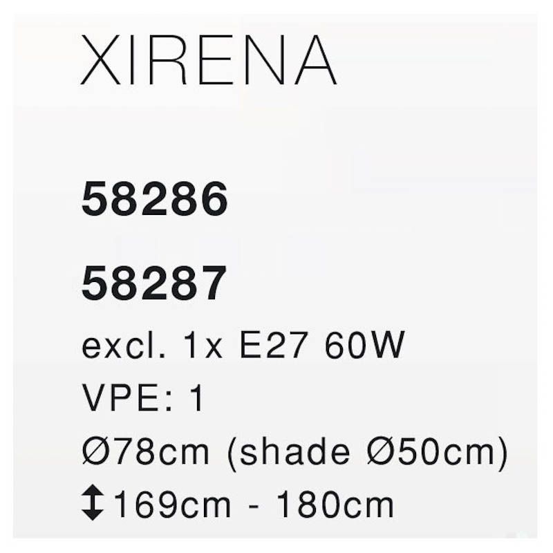 Lampa de podea Xirena aurie